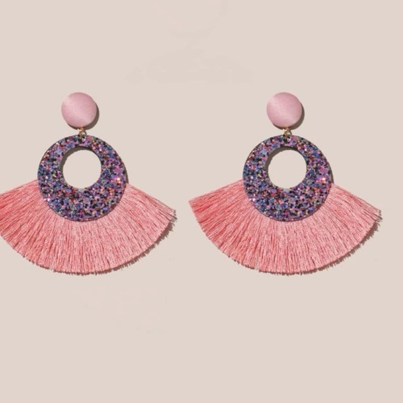 The Balanced Lotus | Jewelry | 525 Boho Dazzling Tassel Fringe Pink ...